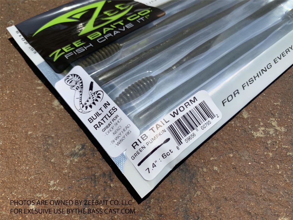 Zee Bait Co. Rib Tail Worm Rattlesnake Edition | The Bass Cast