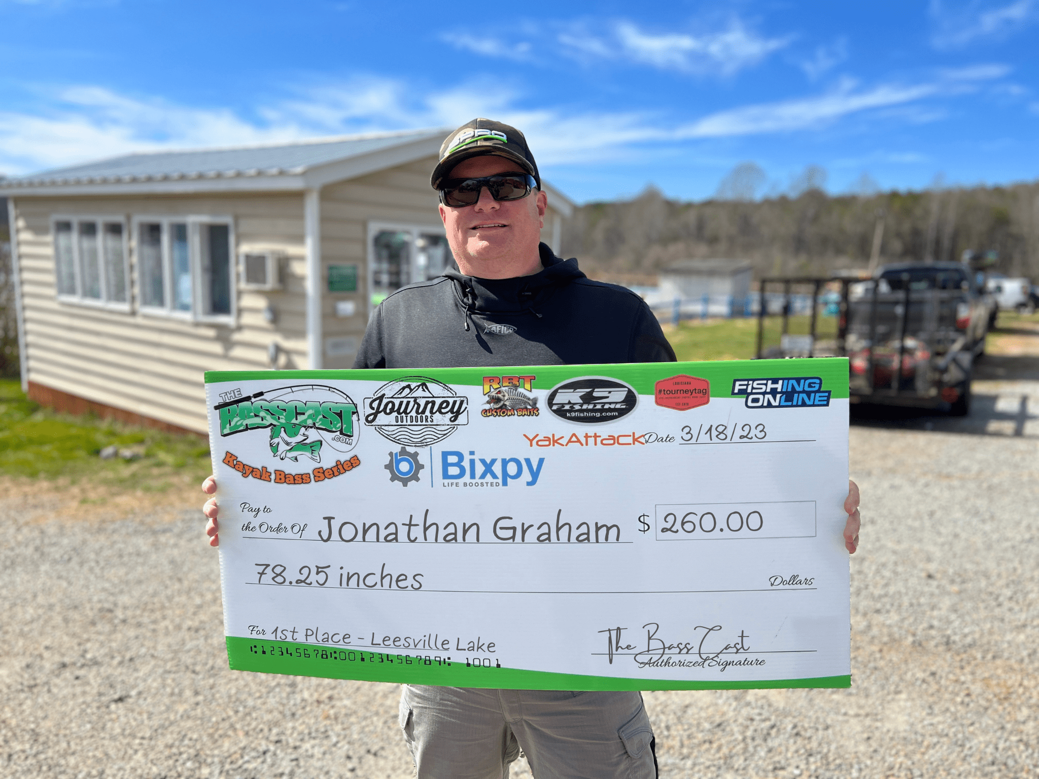 Jonathan Graham Wins Bass Cast Kayak Series event on Leesville Lake ...