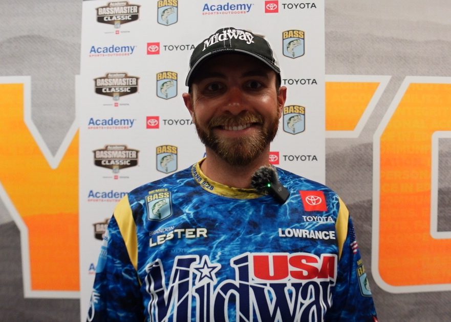 Brandon Lester sits in 2nd on Day 1 at the 2023 Bassmaster Classic ...