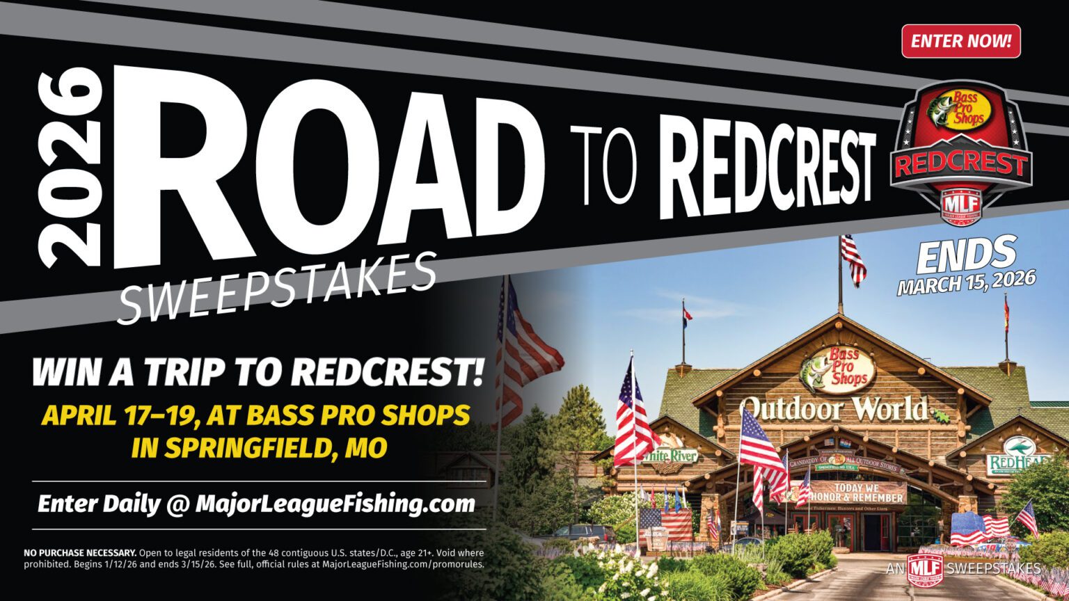 Major League Fishing Launches Road to REDCREST Sweepstakes, Offering ...